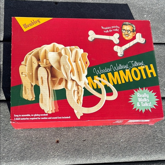 Wembley | Toys | Nwt Wembley Wooden Walking Talking Mammoth Model ...